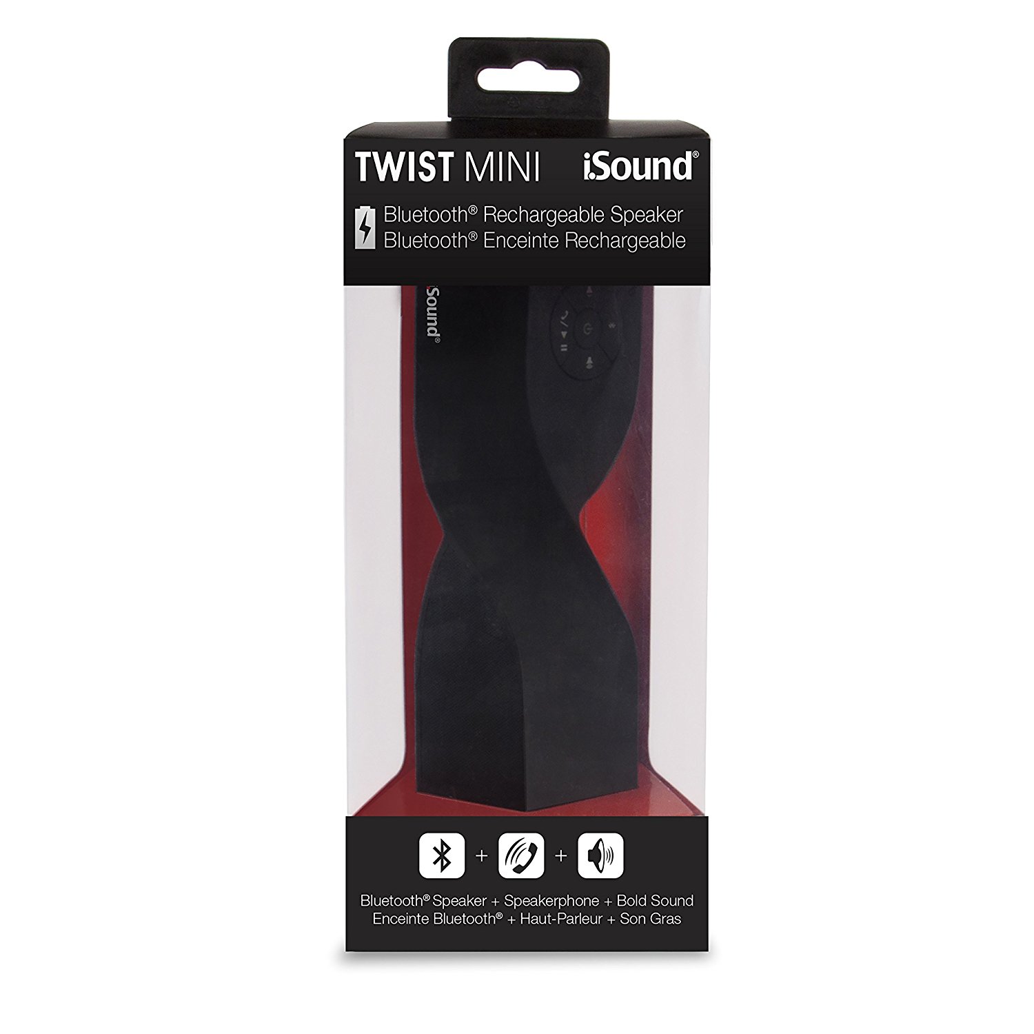 ISound Twist Bluetooth Wireless Mobile Speaker (Black) N35 free image ...