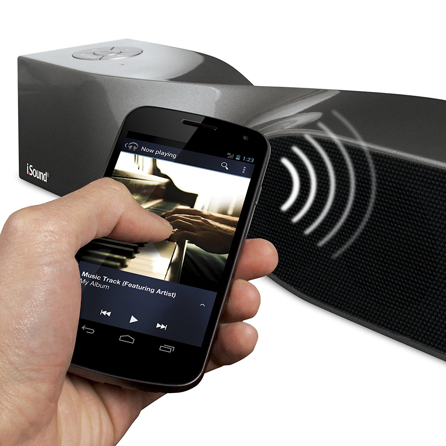 ISound Twist Bluetooth Wireless Mobile Speaker (Black) N41 free image ...