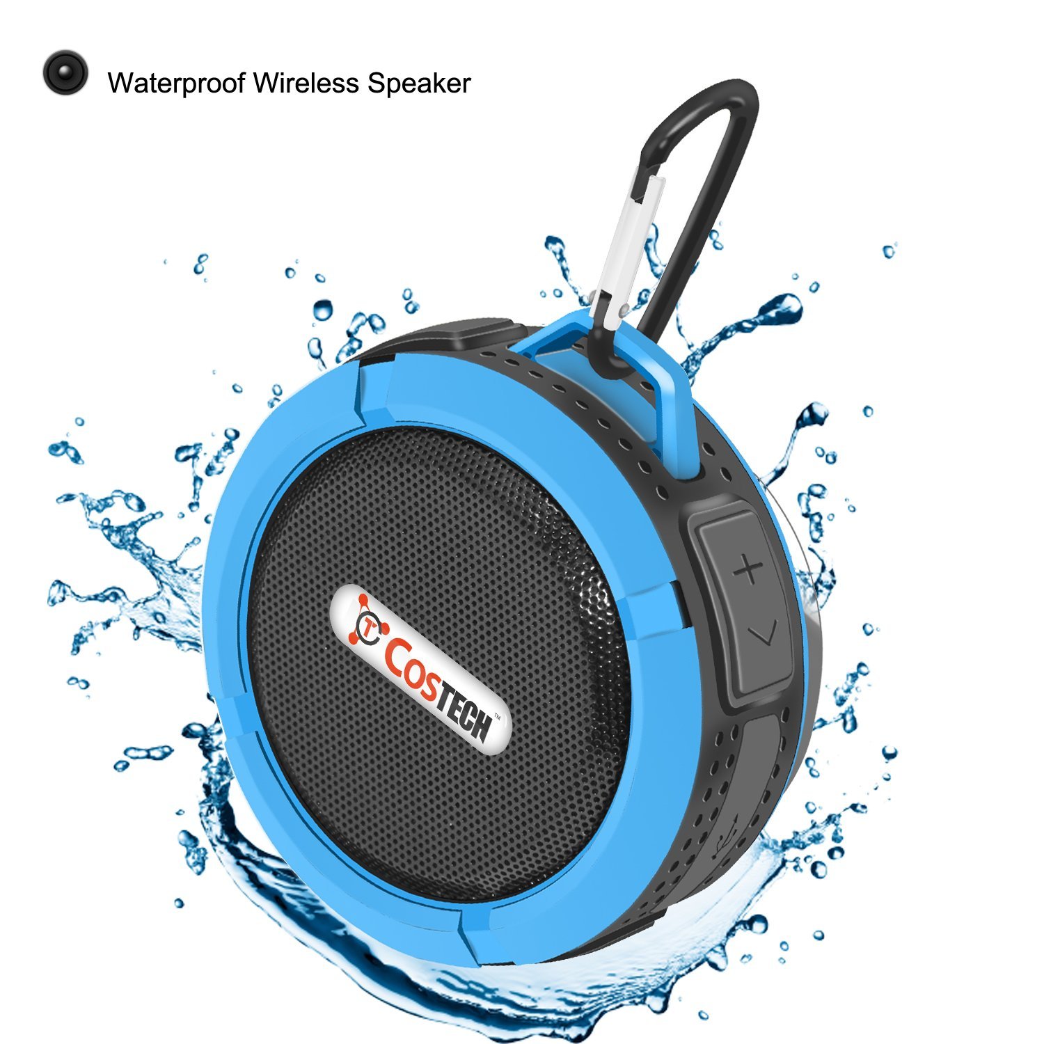 Waterproof Bluetooth Mini Speaker, Costech Portable IP65 Waterproof 5W ...