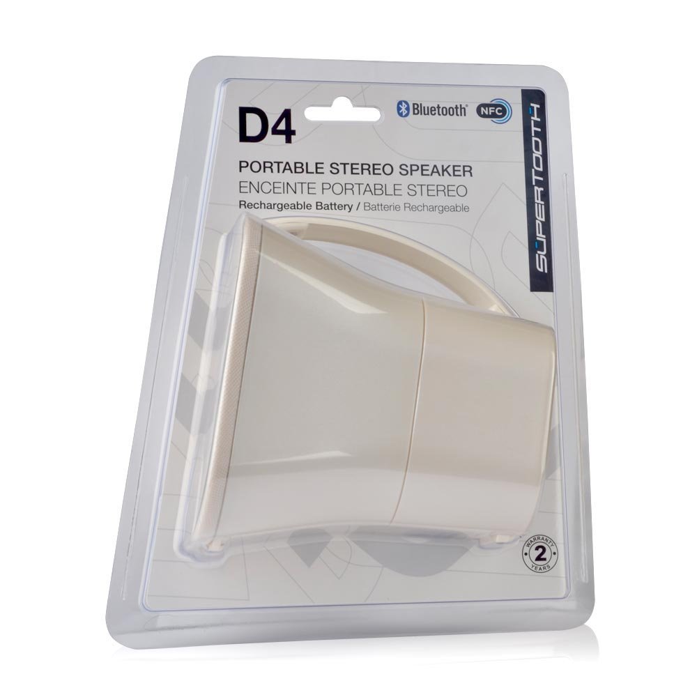 SuperTooth Disco 4 D4 Bluetooth Stereo Speaker - Sand White N6 free ...
