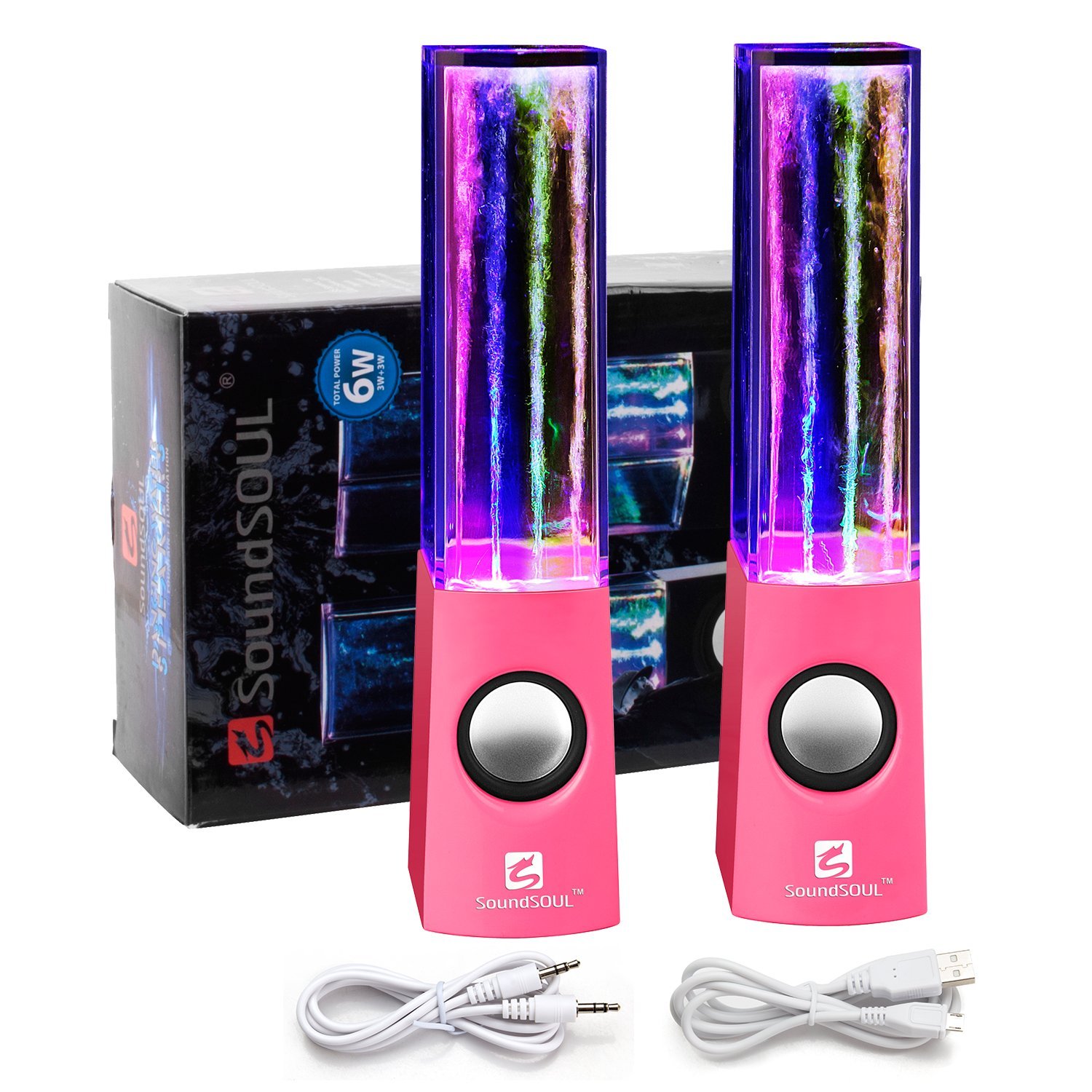 SoundSOUL Fountain Dancing Bluetooth Speakers, Black N19 free image ...