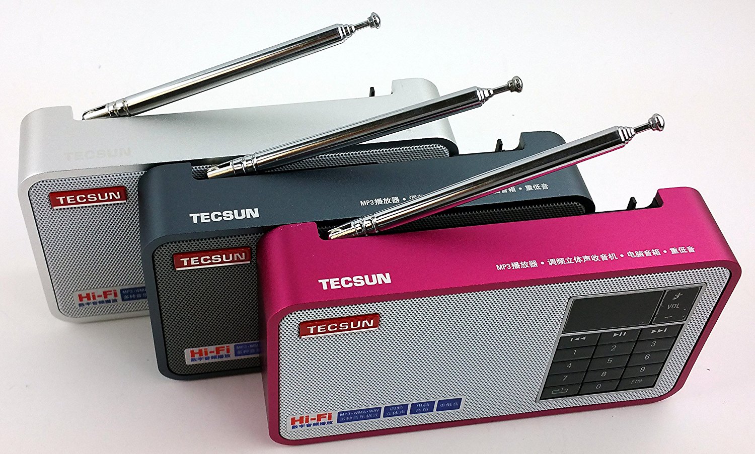 Tecsun X3 Built in an Aluminum case with Rechargeable FM Radio with ETM ...