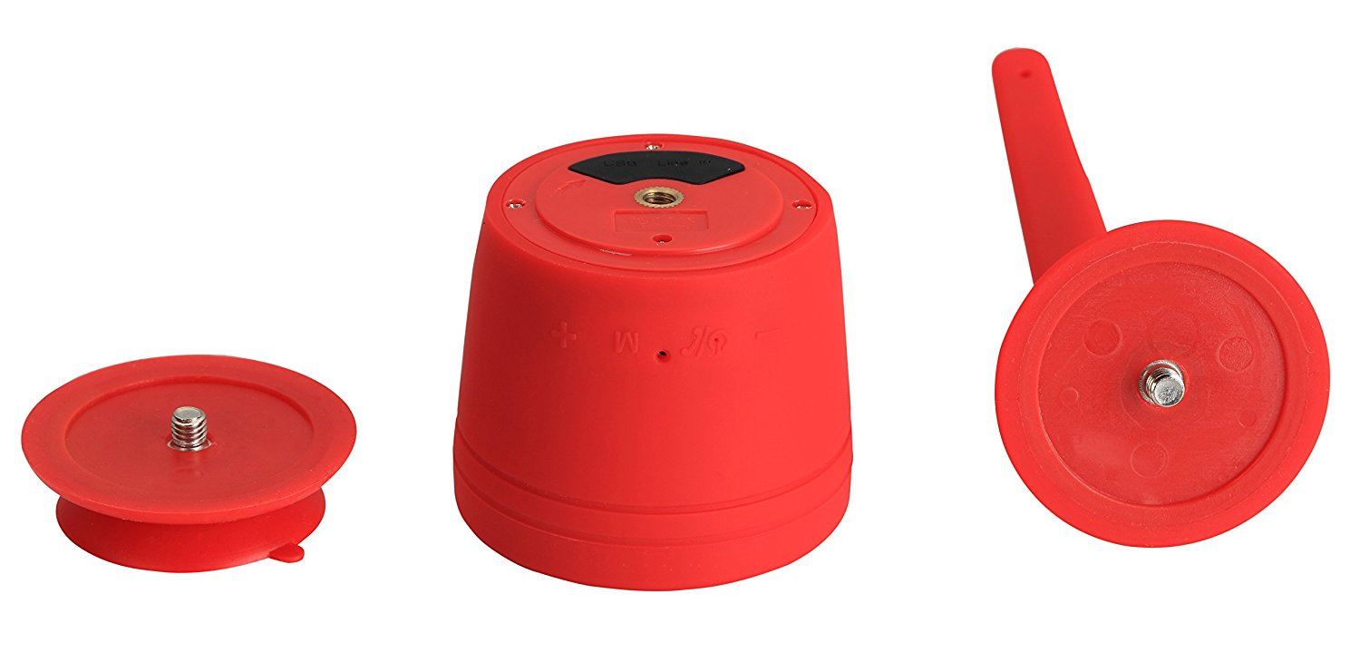 Waterproof Wireless Bluetooth Speaker - Red - Loop, Set, Stick - the ...