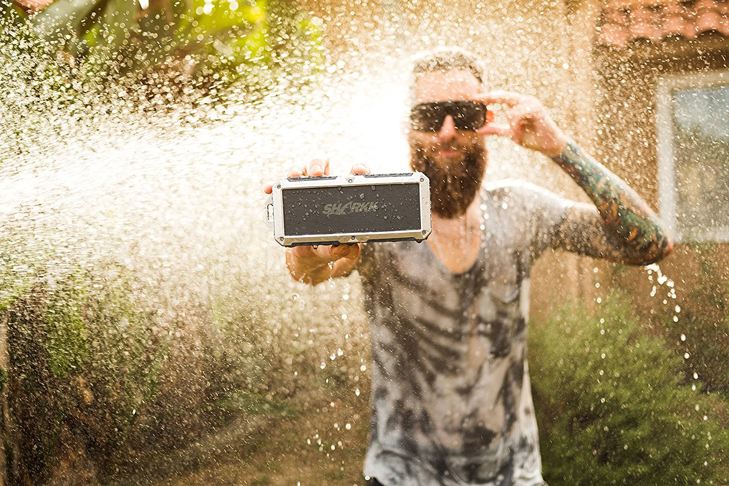 Sharkk ²O Bluetooth Speaker Wireless Waterproof Speaker IP67 Outdoor ...