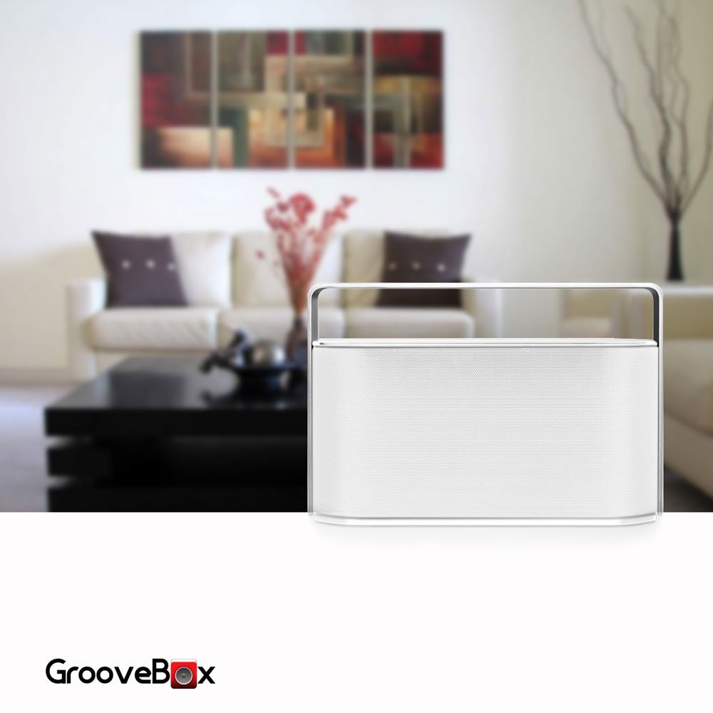 Wireless Bluetooth Speaker - GrooveBox White N4 free image download