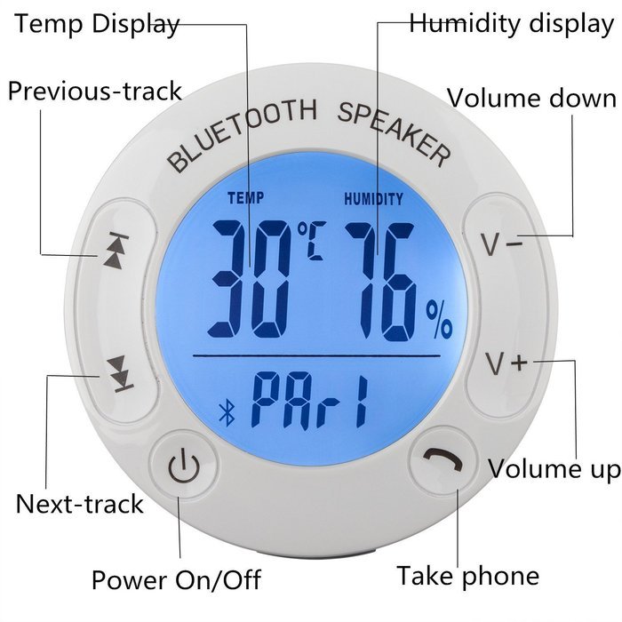 Expower(R) Touch Control Waterproof Dustproof Wireless Portable ...