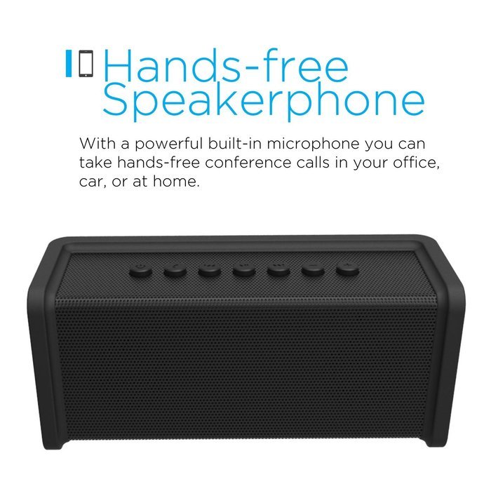 Ematic Bluetooth Wireless Speaker & Speakerphone for iPhone, iPad, iPod ...