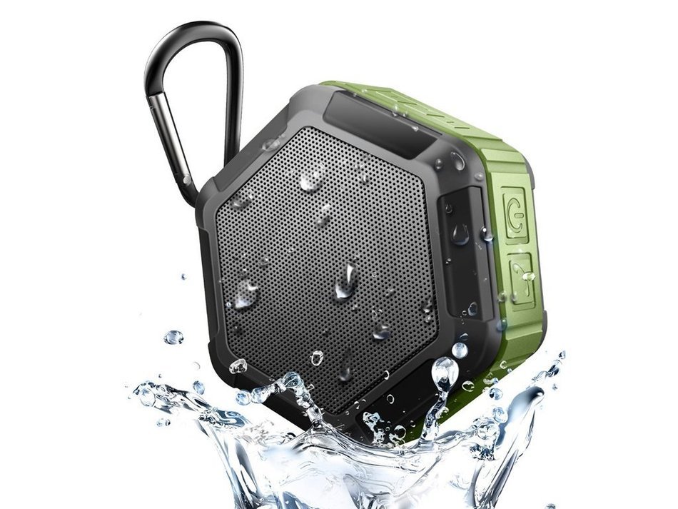 SolidPin Portable Wireless Bluetooth Waterproof Stereo Speaker for ...