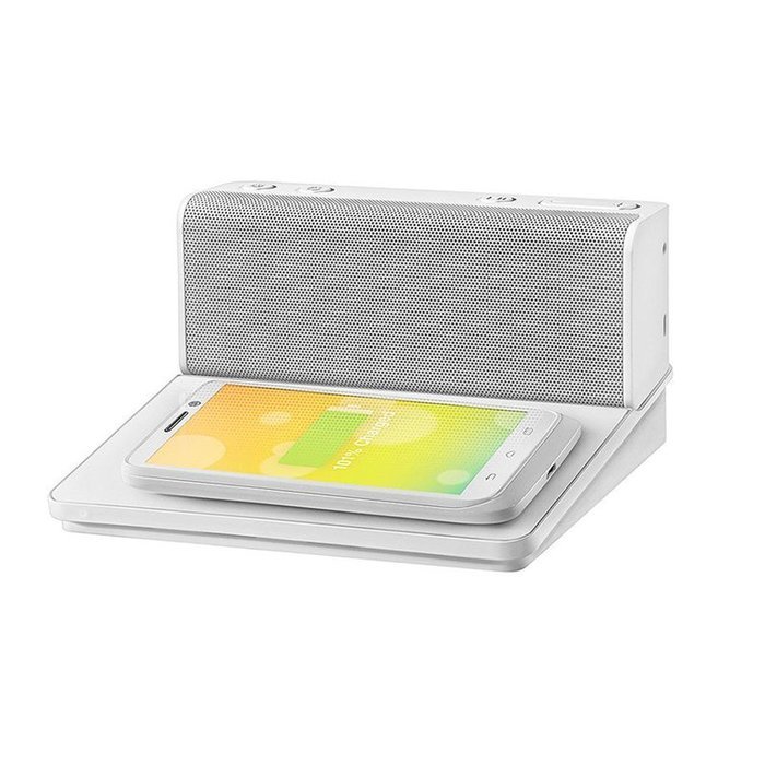 Portable Bluetooth Mini Speaker with Wireless Charging Station QI ...