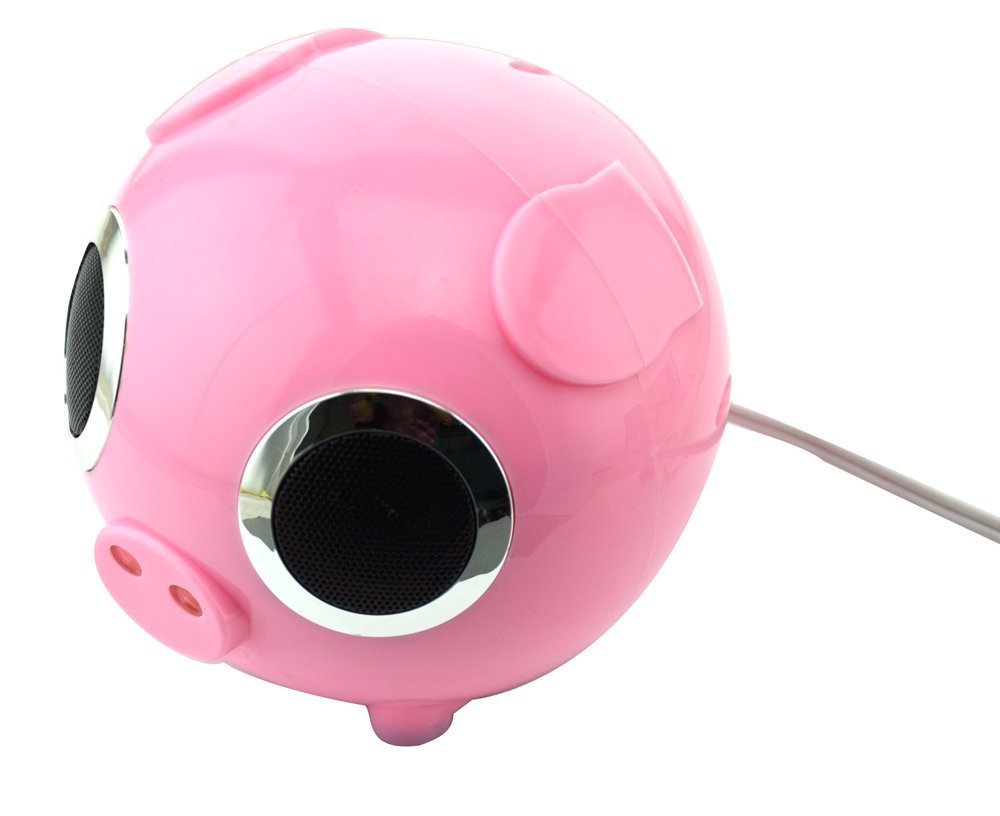 Niceshop® Cute Creative Portable Pig Shape Stereo Speaker Buit-in 1.5m ...