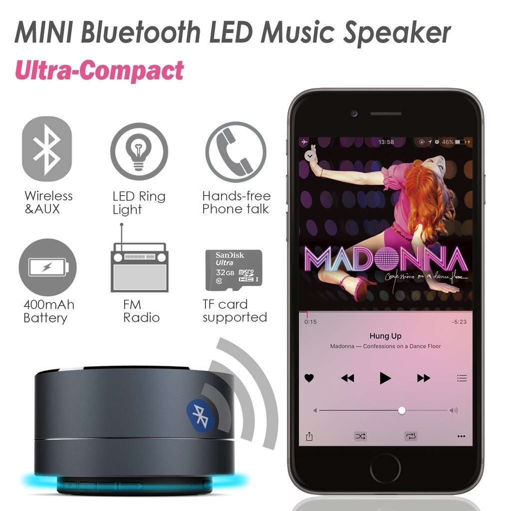 [ Portable Mini Speaker ] Shulan- global Ultra Wireless Bluetooth ...