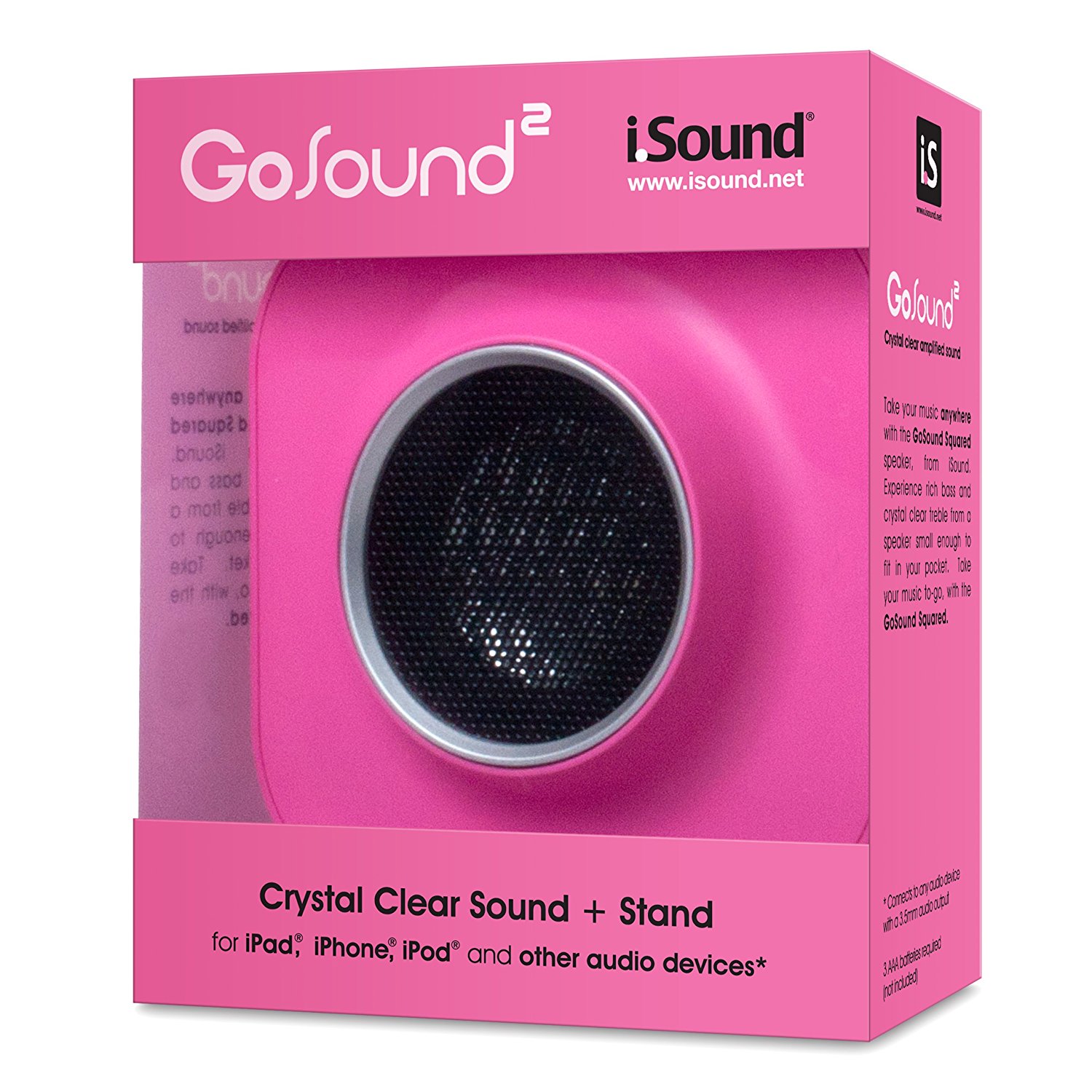 ISound GoSound Squared Speaker (pink) N2 free image download