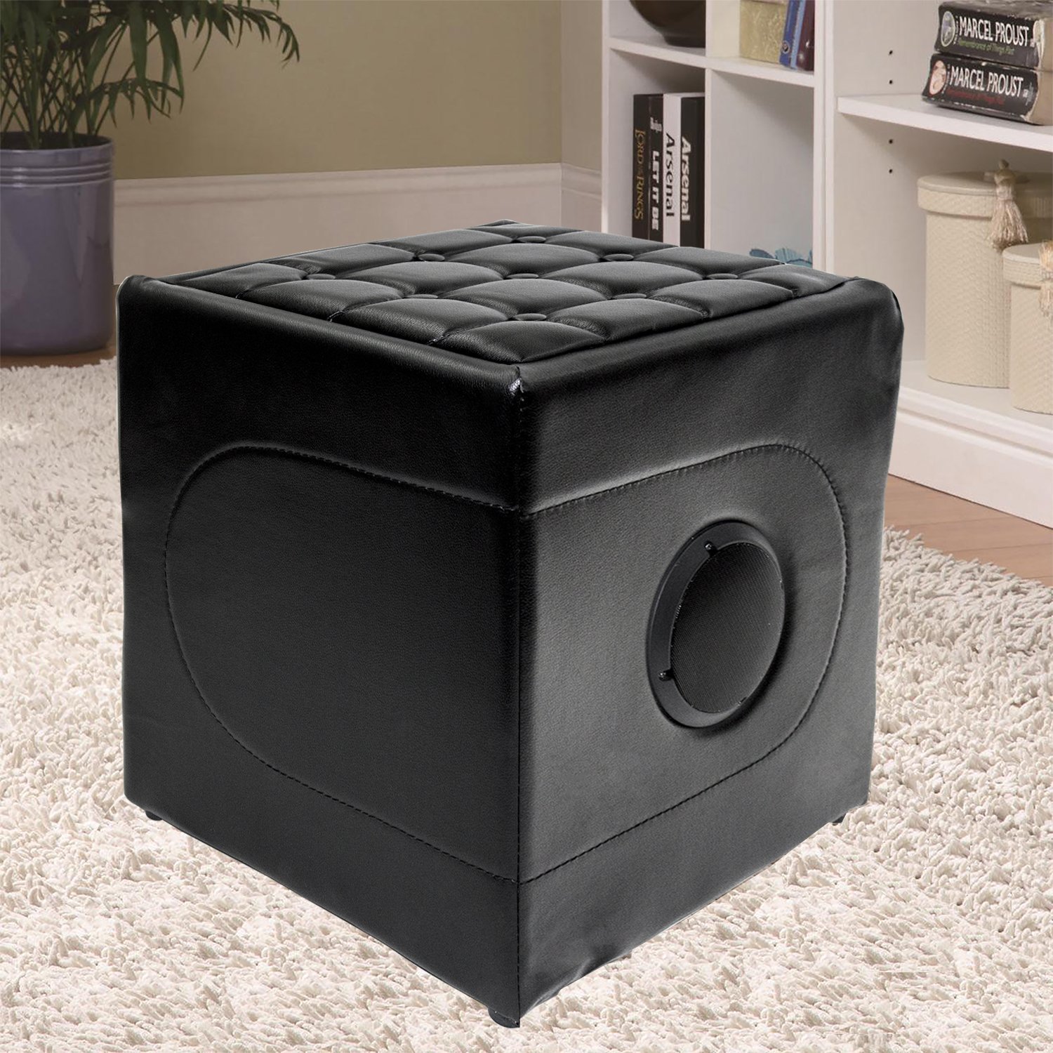 SoundLogic MOSB-1/6026 Bluetooth Ottoman Speaker (Black) N2 free image ...