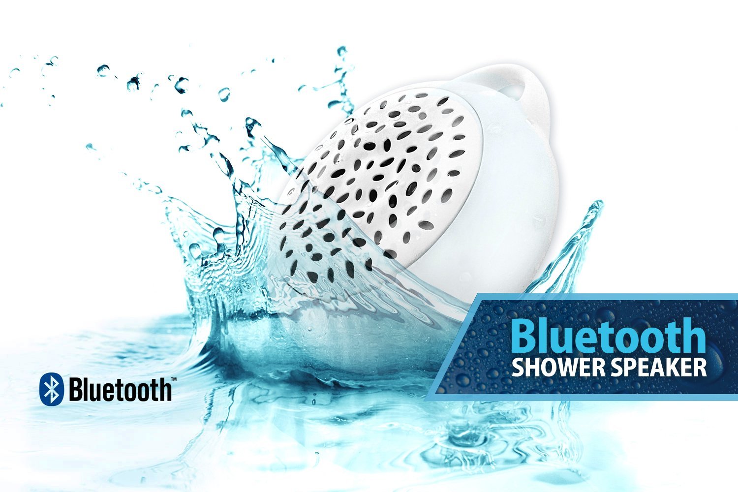 Propel Wireless Bluetooth Waterproof Shower Speaker with Built-in ...