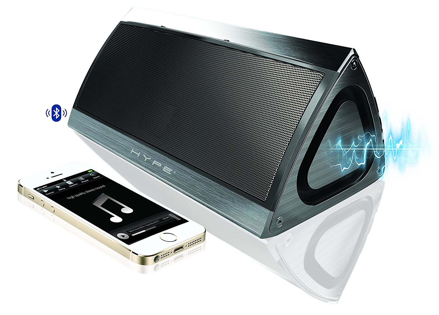 Hype® Pyramid 10 W Speaker Stainless Steel Ultra-portable Wireless ...