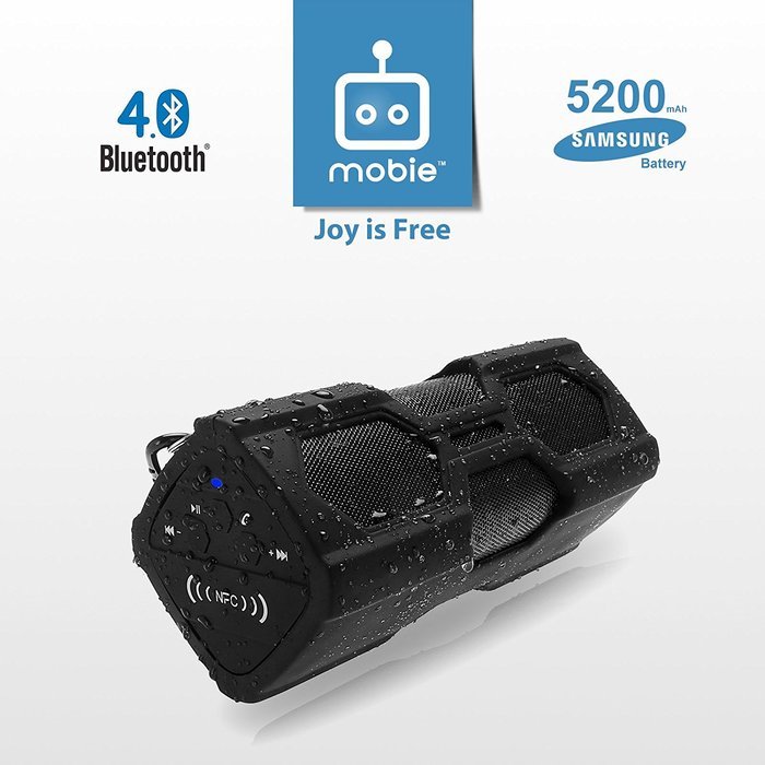 [Newest Outdoor&Waterproof Bluetooth Speaker] Mobie mobiecube Boom Box ...