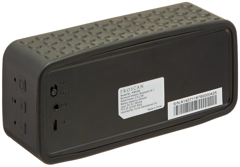 Proscan Portable Rugged Bluetooth Speaker, Black N2 free image download