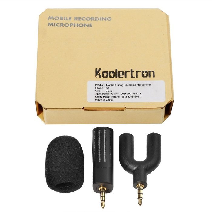 Koolertron Mini Condenser Microphone for Mobile Phone Interviewing ...