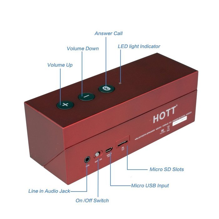 HOTT S203T 6W Dual-Driver Portable Bluetooth STEREO Speaker, Long ...