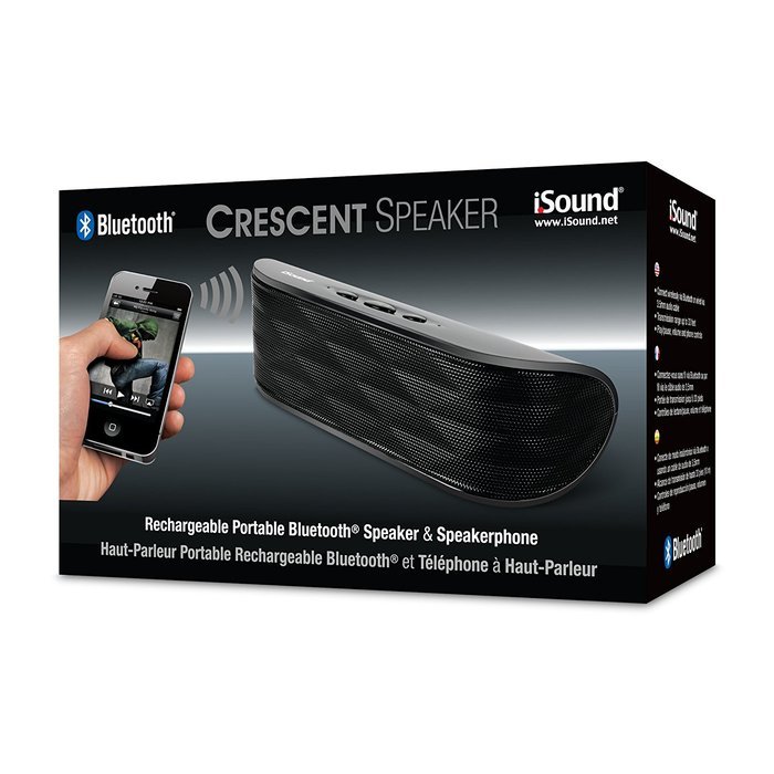 ISound Crescent Rechargeable Bluetooth Speaker and Speakerphone ...