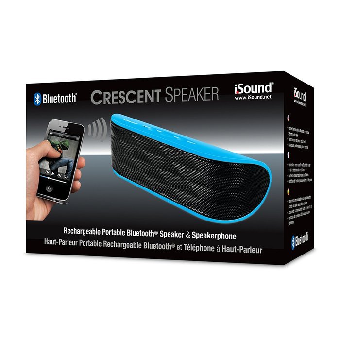 ISound Crescent Rechargeable Bluetooth Speaker and Speakerphone ...