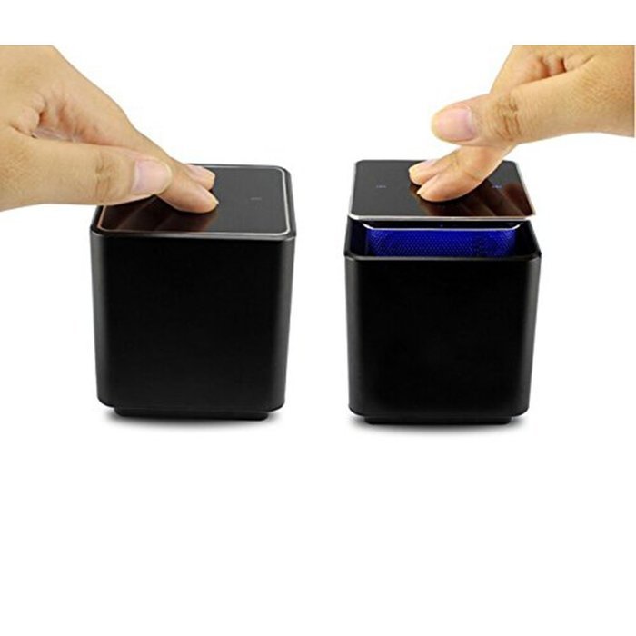 Airmate ® Wireless Stereo Bluetooth Speakers, Portable Touch Screen LED ...