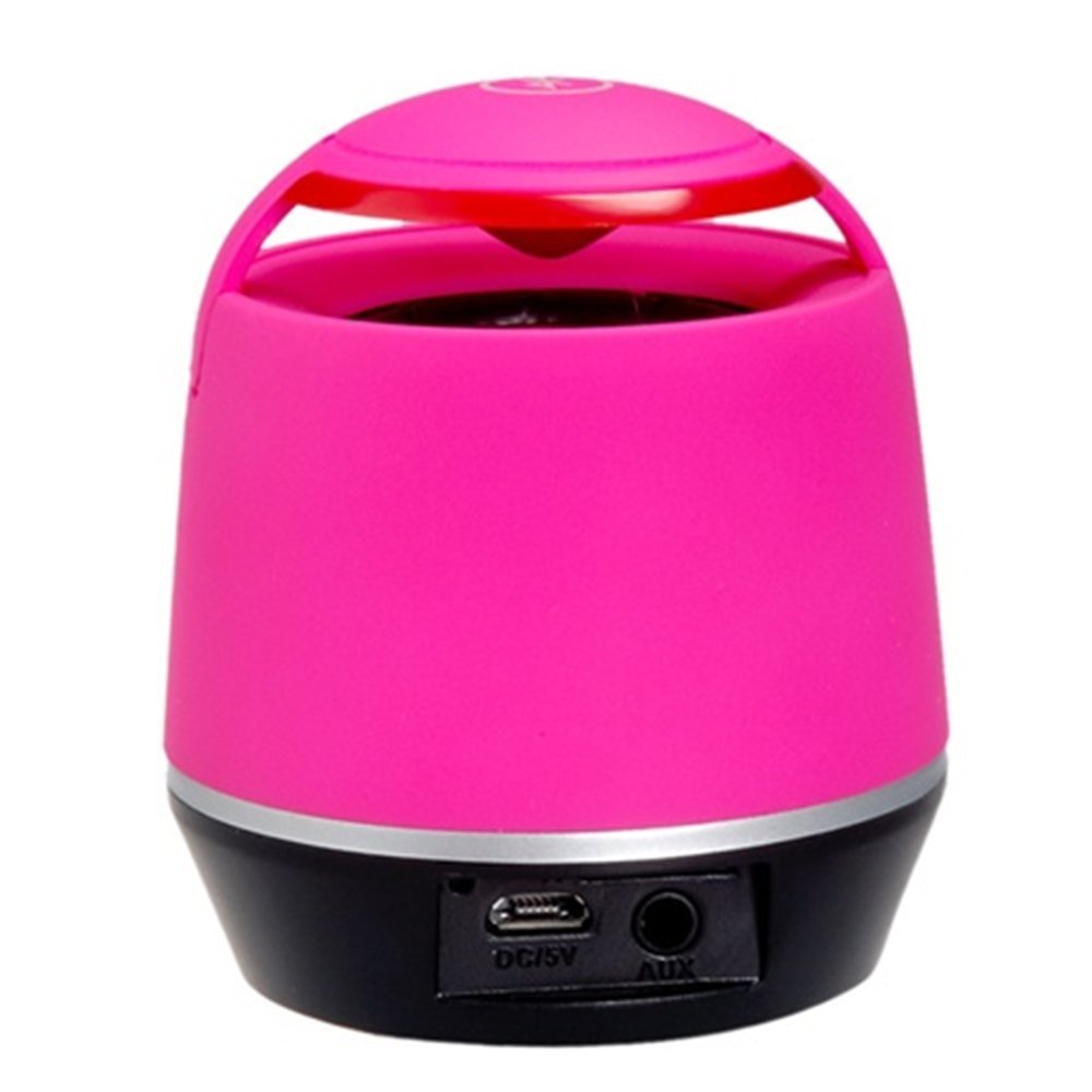 Pink Portable Handheld Bluetooth Speaker with Built-in microphone, FM ...