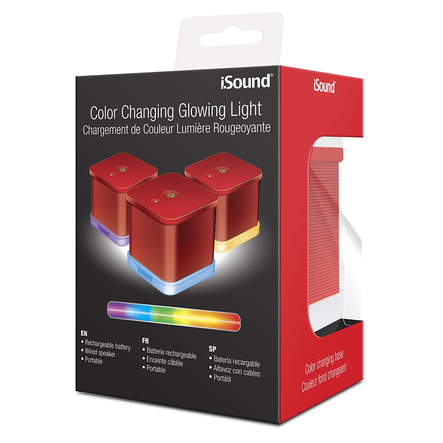 ISound iGlowSound Cube Wired Speaker (red) N7 free image download