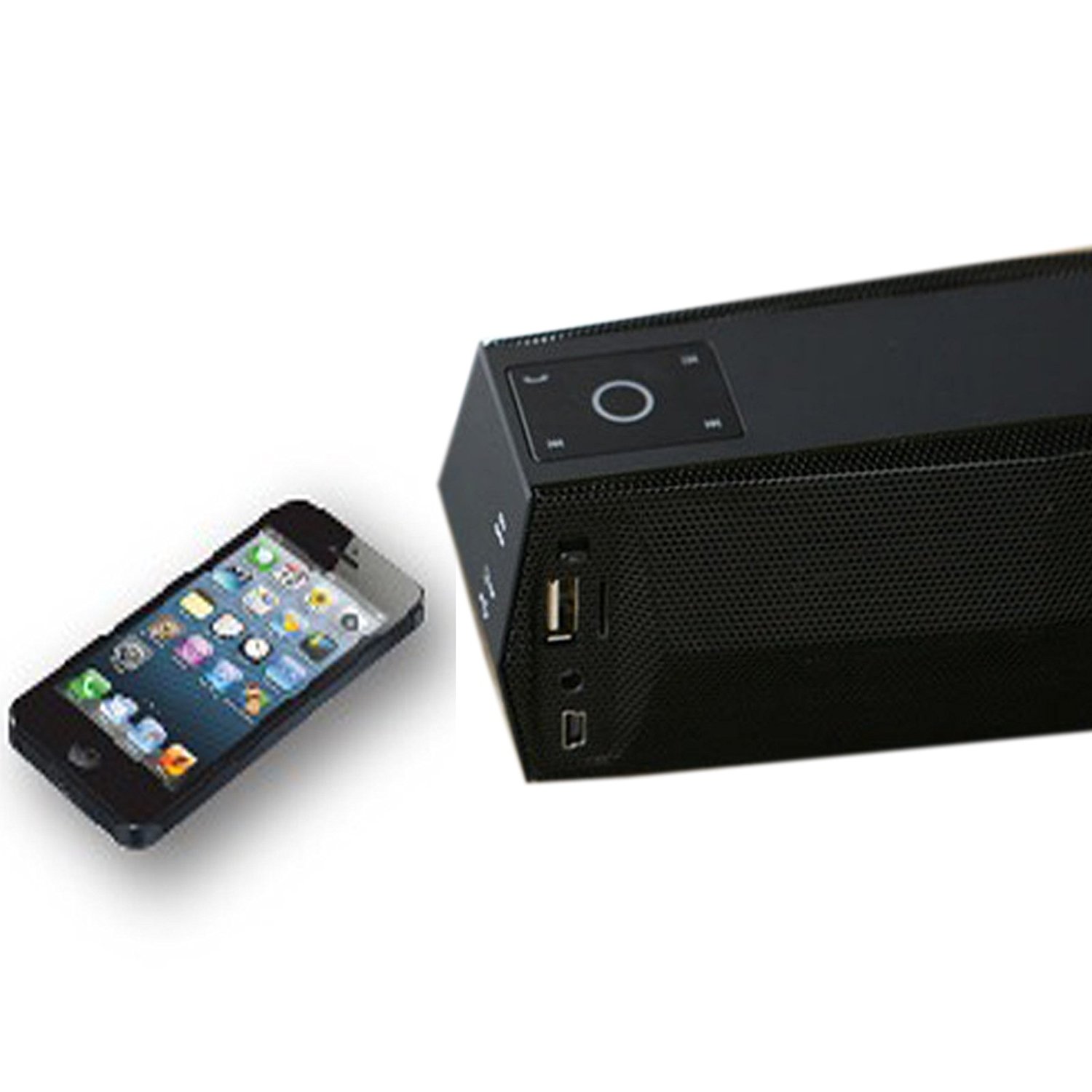 TopePop Portable Wireless Bluetooth Speaker Deep Bass Sound Build in ...