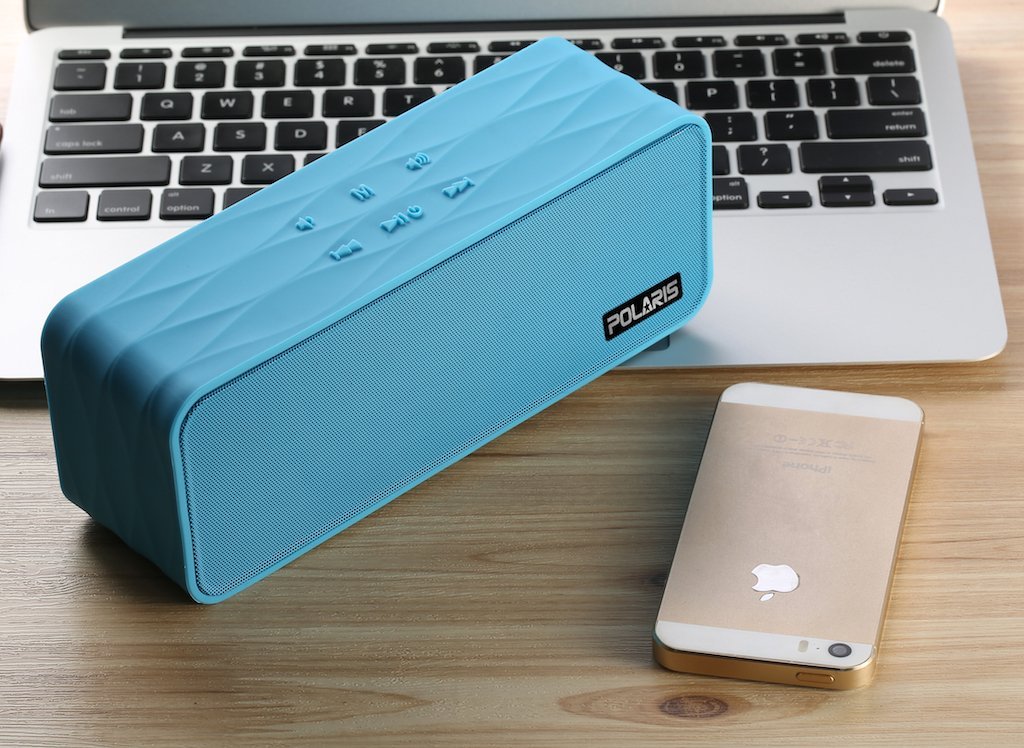 Polaris V8 - 9W(4.5W X 2) Portable Bluetooth Speaker with FM-radio, Micro SD MP3 Player, NFC ...