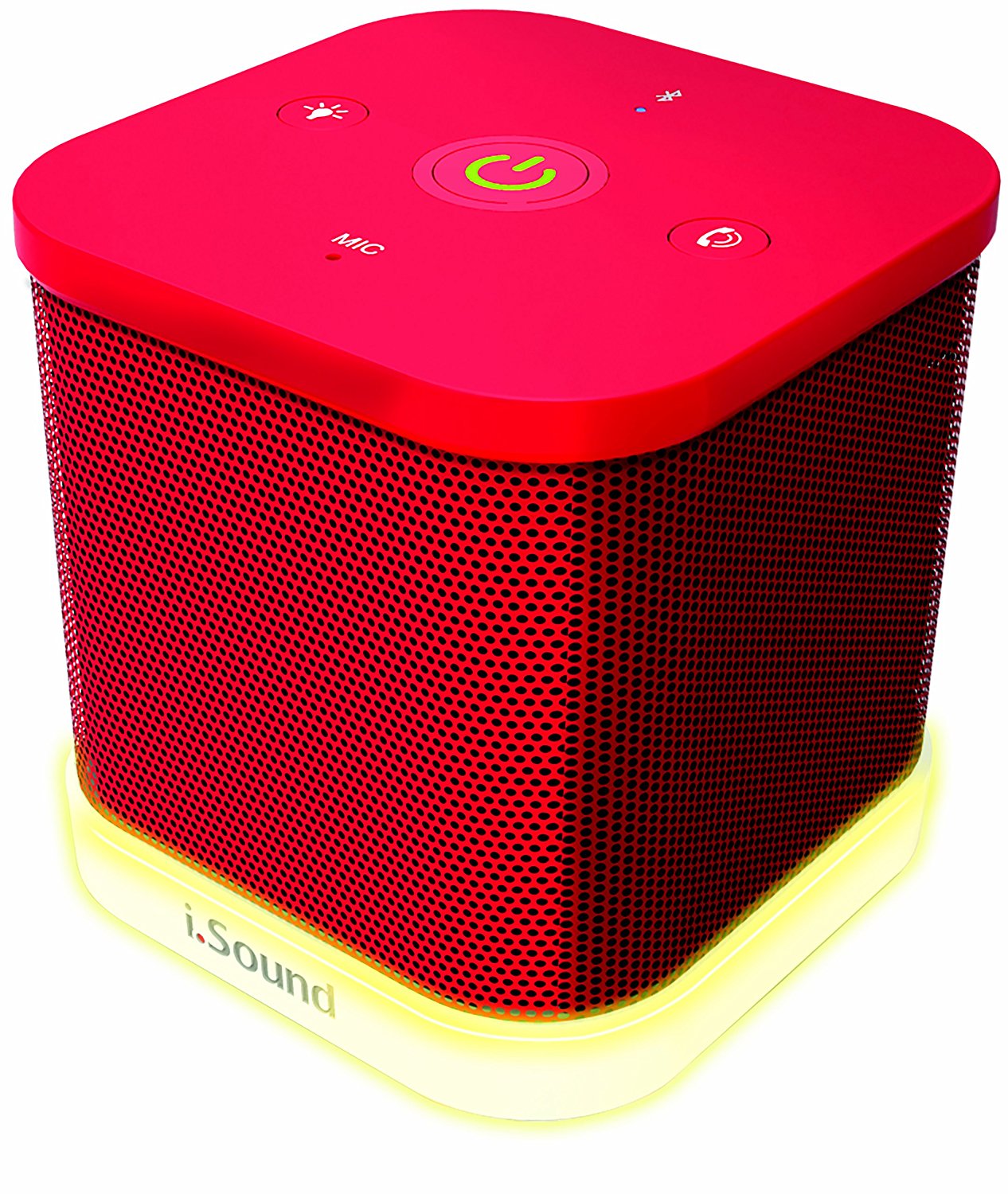 ISound iGlowSound Cube Bluetooth Speaker (red) free image download
