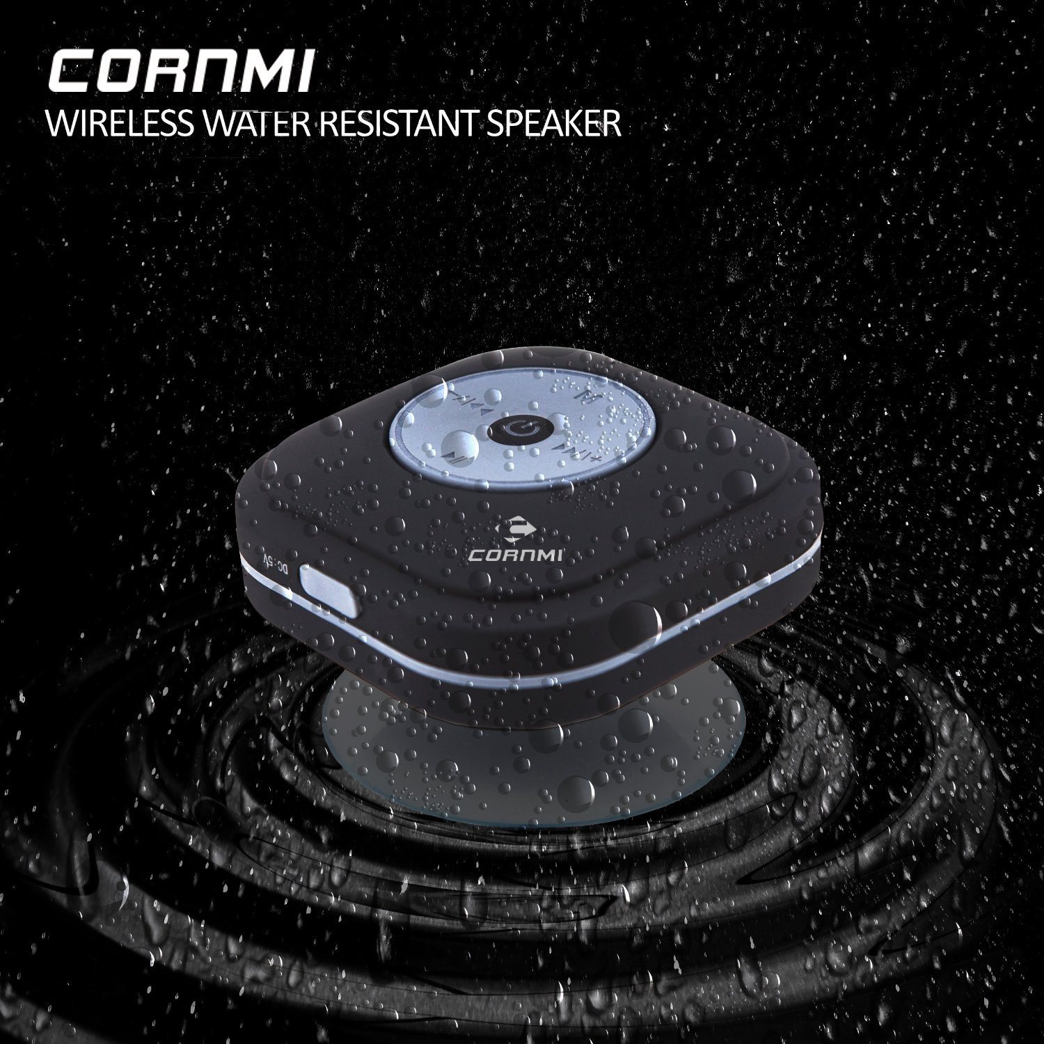 CORNMI EBS-52 FM RADIO Water Resistant Bluetooth Wireless Shower ...