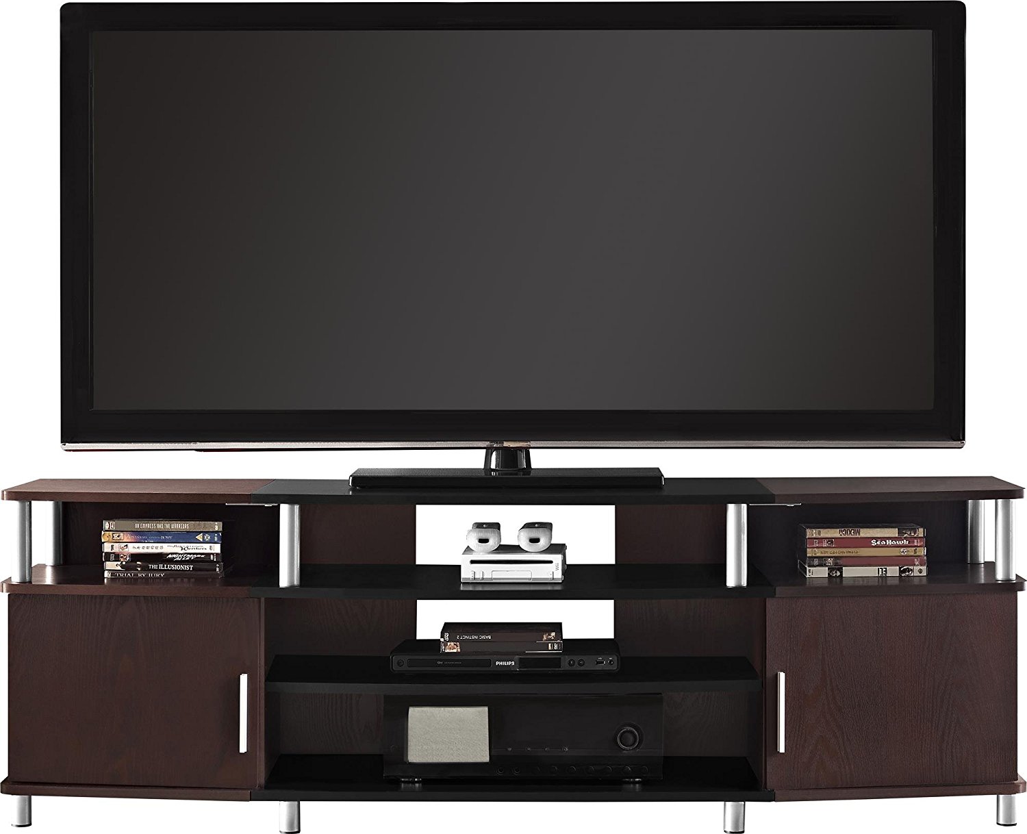 Altra Carson 50" TV Stand, Cherry/Black N20 free image download