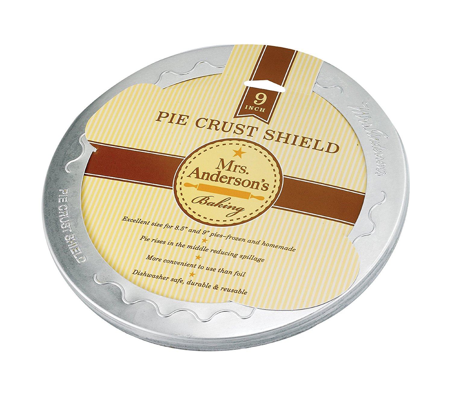 Mrs. Anderson's Baking Pie Crust Shield, 10-Inch N5 free image download