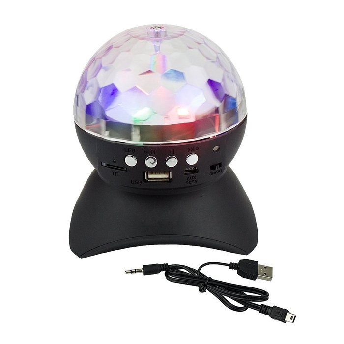 AENMIL Color Changing Wireless Bluetooth Speaker, Rotating Magic Effect ...