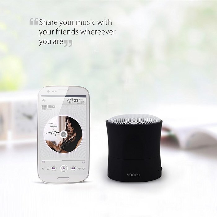 MOCREO Mini Bluetooth Speaker, Portable Bluetooth Speaker - Wireless ...