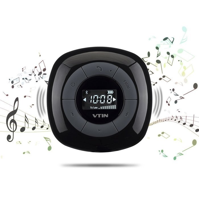 Vtin Relaxer Bluetooth Speaker with FM Radio, Mini Water Resistant ...