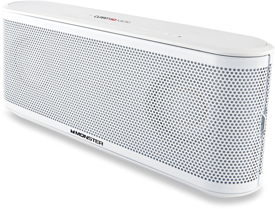 Monster ClarityHD Micro Bluetooth Speaker - White (133265) free image ...