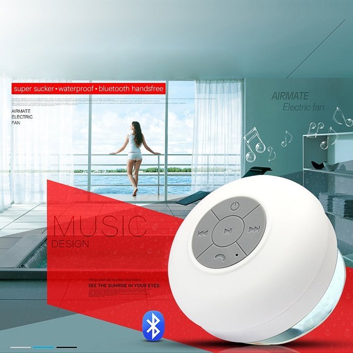 Protech Bluetooth Waterproof IPx4 Shower Wireless Speaker 3.0, Mini ...