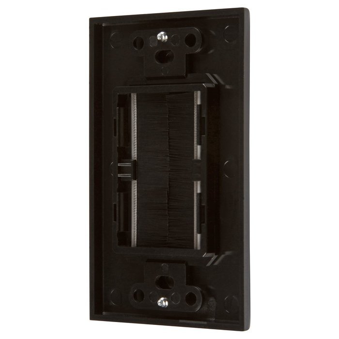 Buyer's Point Brush Wall Plate, Decora Style, Cable Pass Through Insert ...
