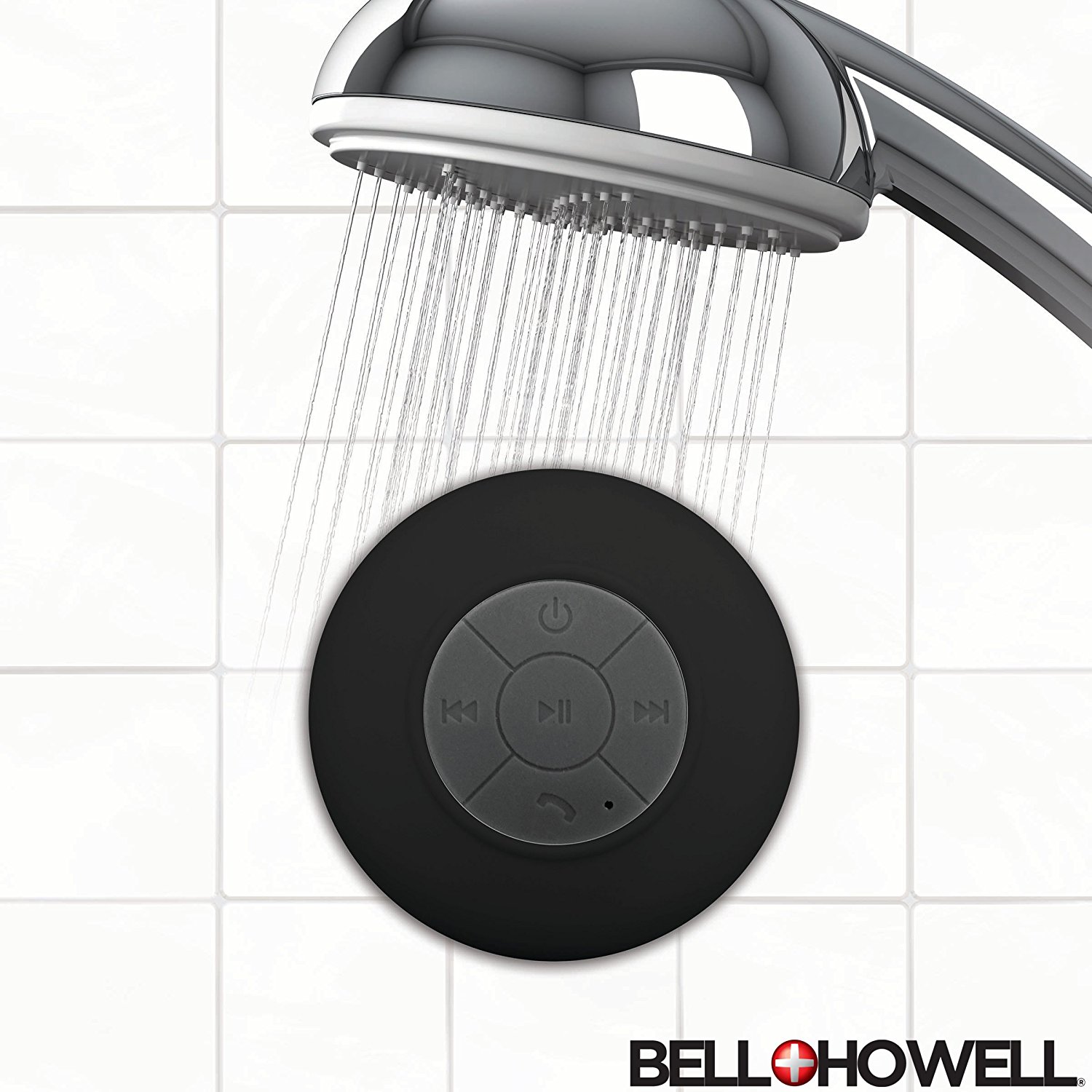 Bell + Howell Waterproof Wireless Bluetooth Shower Speaker & Hands-free ...
