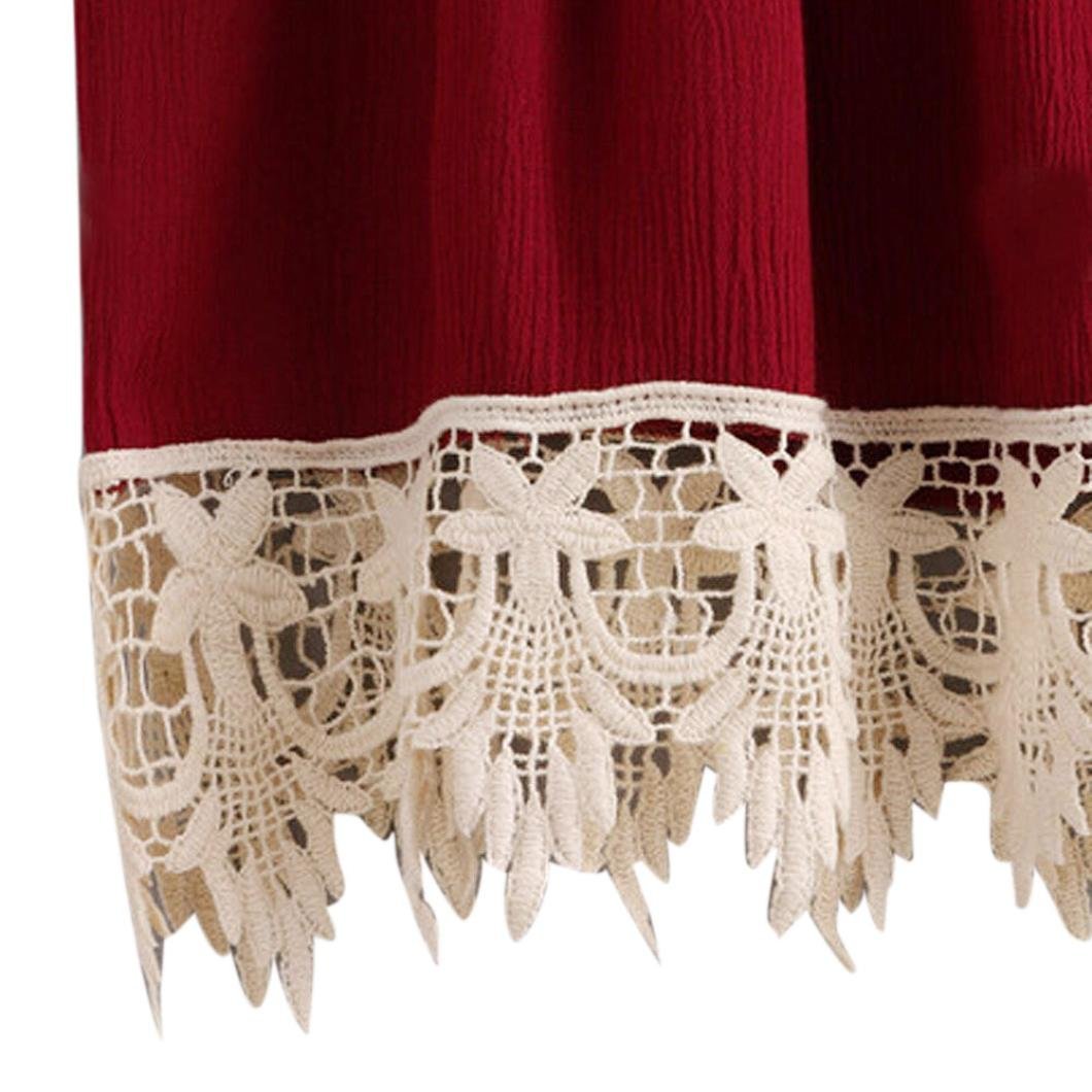 AIMTOPPY Women Lace Off Shoulder Trimmed Tasselled Drawstring Blouse ...