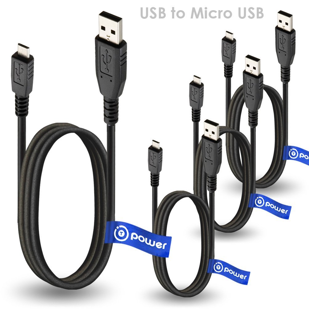 T-Power 4 x pcs Micro-USB to USB Cable for Jabra Solemate /Logitech UE Mobile Boombox /JBL ...
