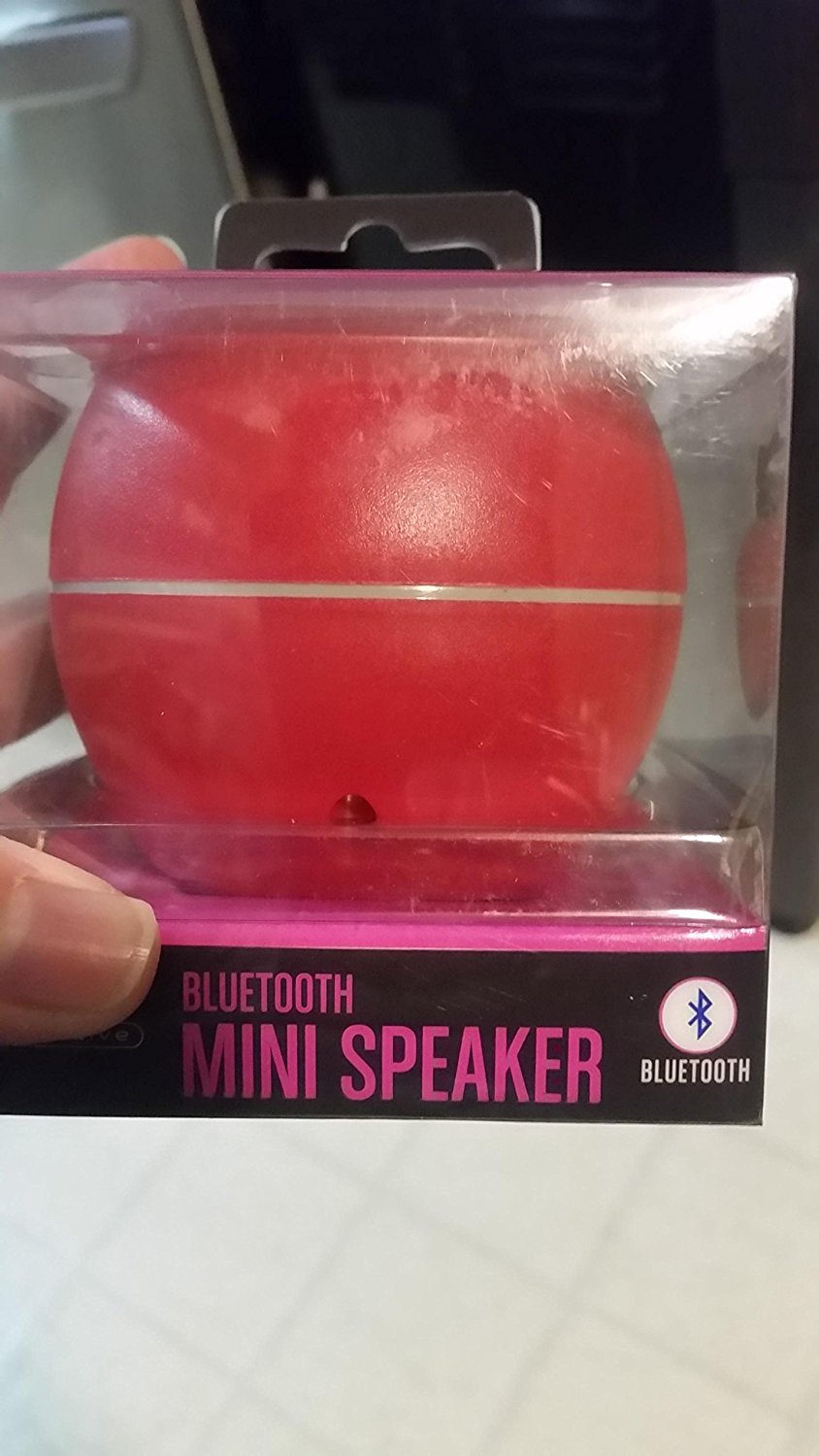 Mini speaker bluetooth red ball free image download