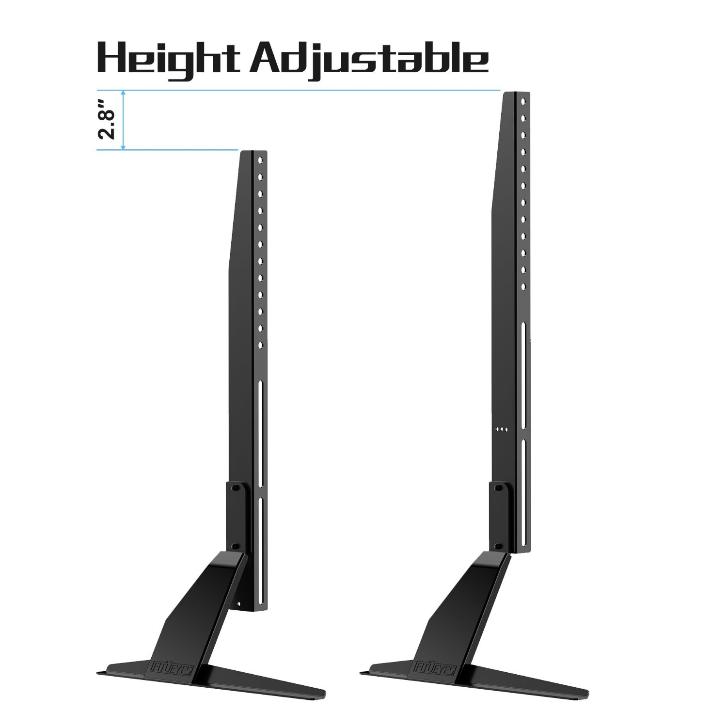Fitueyes Universal LCD Flat Screen TV Table Top Stand / Base Mount fits ...