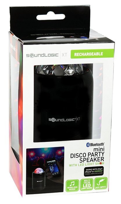 SoundLogic XT Mini Bluetooth Dance Party Speaker with Disco Lights ...