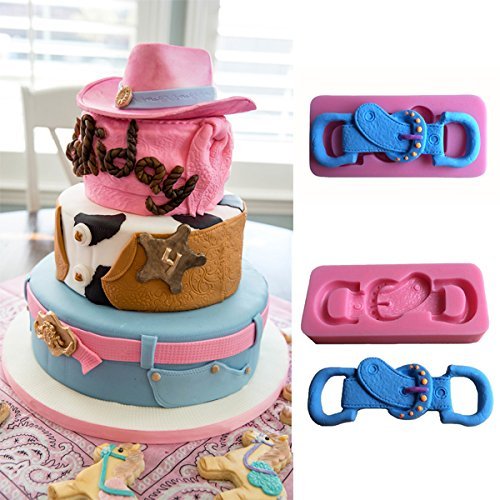 "3D Belt Buckle Shape Cake Mold Fondant Silicone Mould" shopping N3 ...