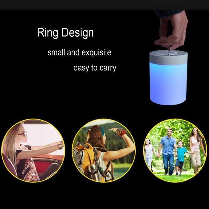 Aolyty Portable Wireless Bluetooth Speaker Bedside Lamp with Smart ...