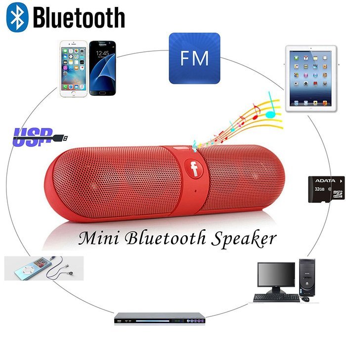 Bluetooth Speaker,Autvivid Mini Portable Bluetooth Wireless Speaker Outdoor Waterproof ...