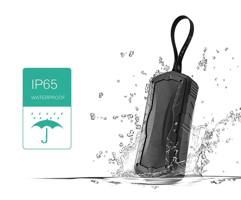 Nekteck Wireless Portable Bluetooth Speaker with 10W Audio Output, IP65 ...